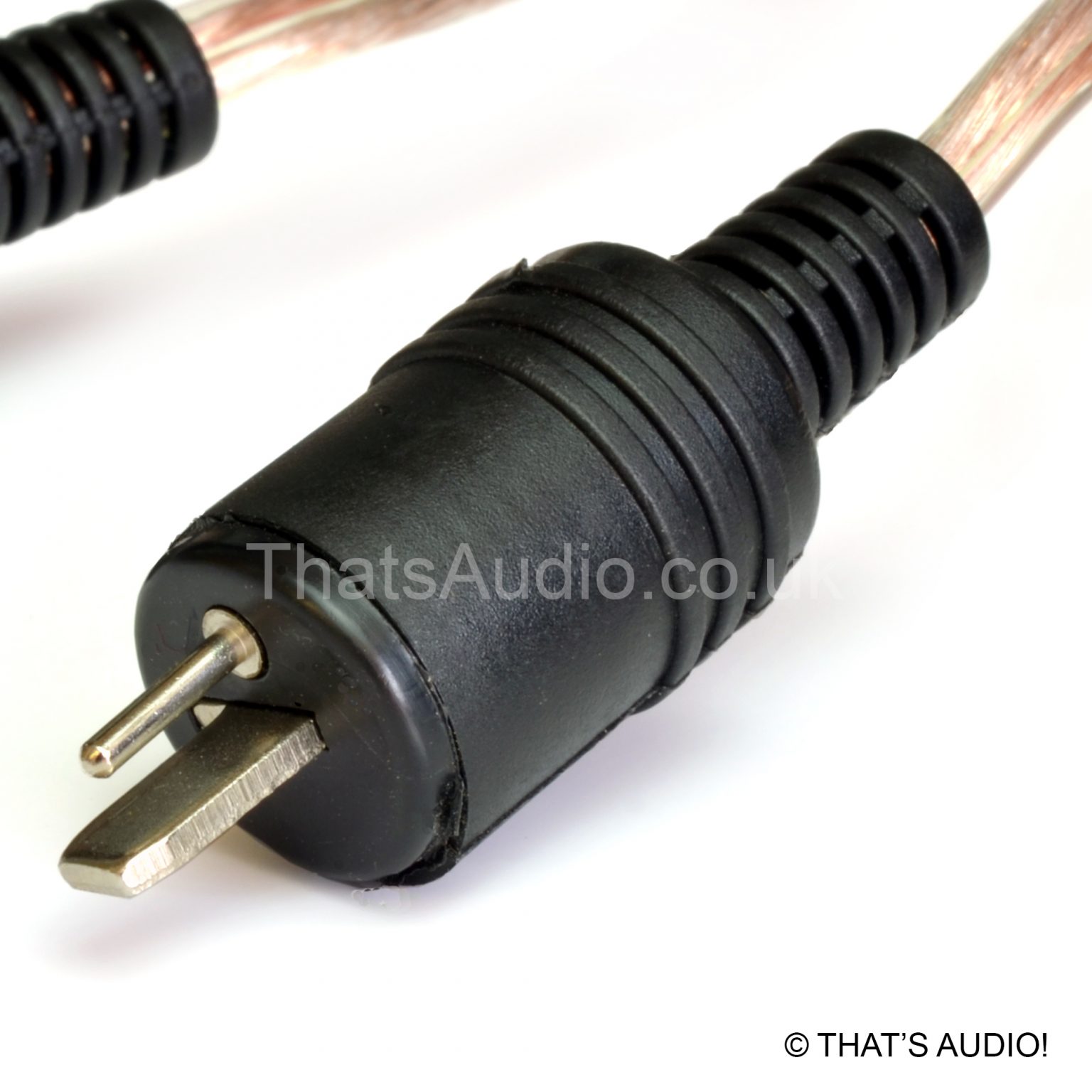 Speaker Cables with 2-Pin Din Plugs (Pair) CUSTOM lengths
