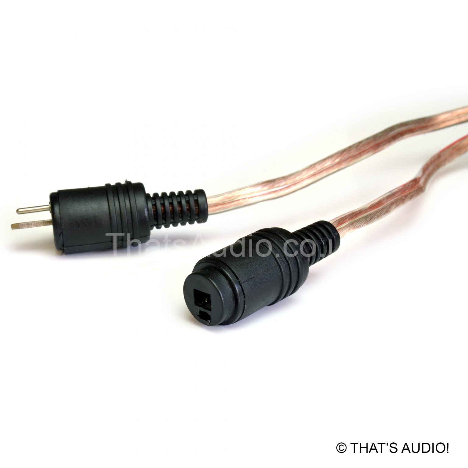 Speaker Cables with 2-Pin Din Plugs (Pair) CUSTOM lengths