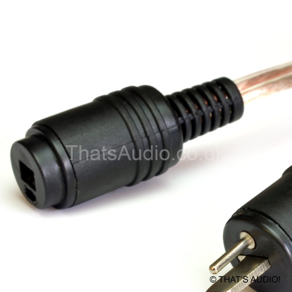 Speaker Cables with 2-Pin Din Plugs (Pair) CUSTOM lengths