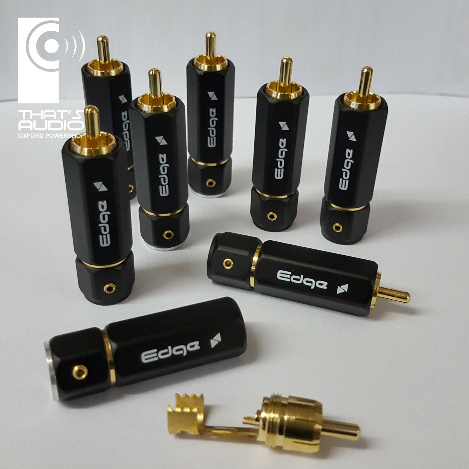 EDGE RCA Plug: Male (12 Pack) | THAT'S AUDIO!