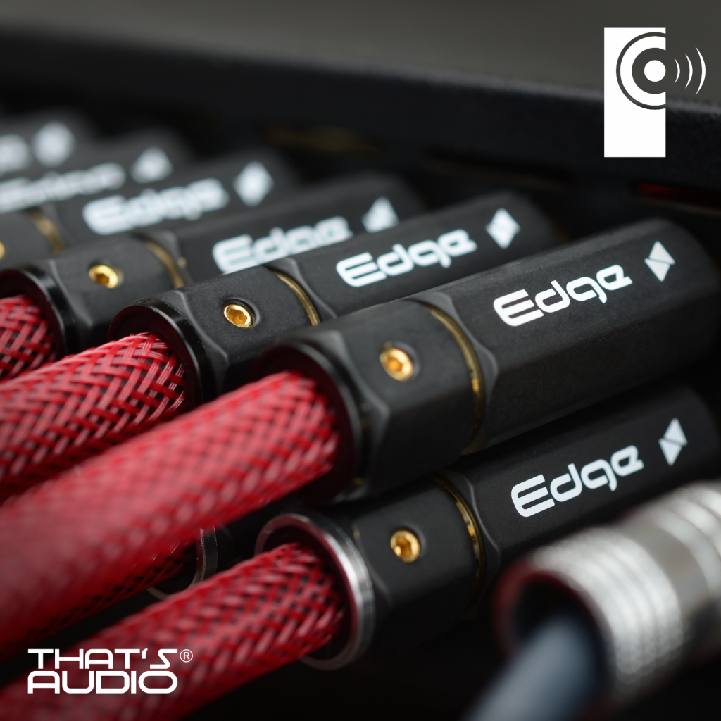EDGE RCA Interconnects (Male to Male) Pair of 1m RED cables | THAT'S AUDIO!