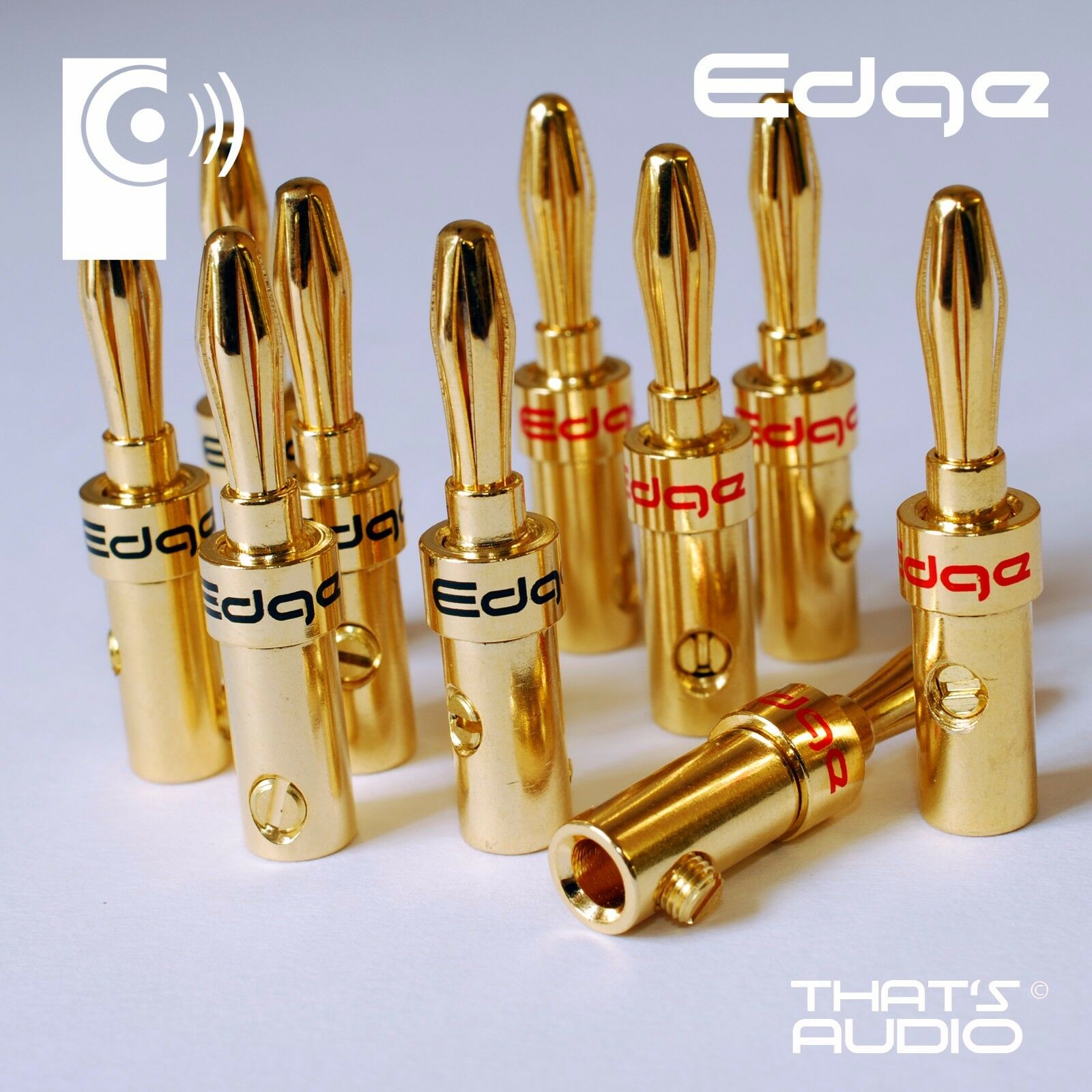 EDGE 4mm Banana Plug (Straight) Gold Plated