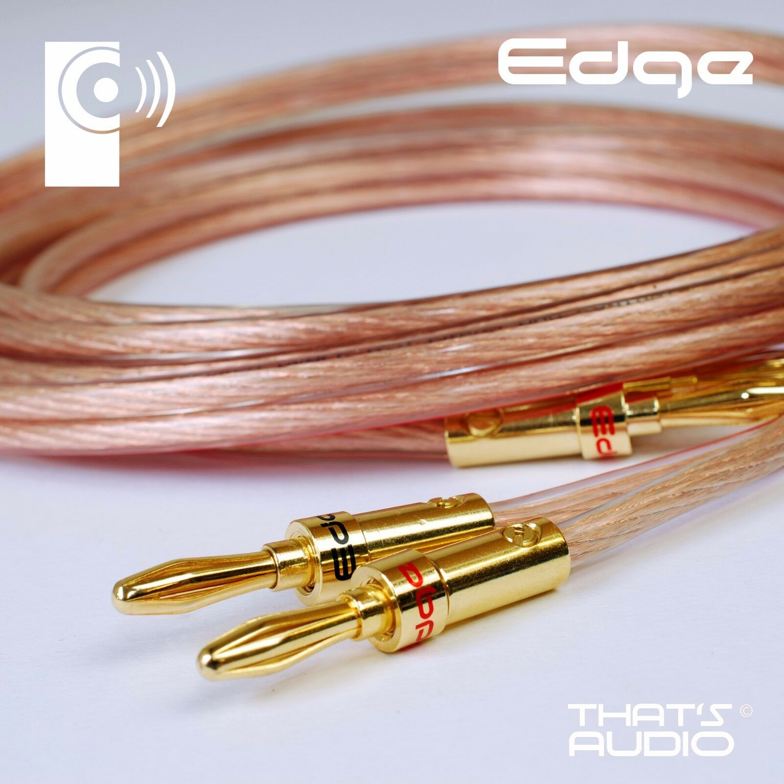 EDGE CUSTOM Made Speaker Cables (Area 2.5mm Length 3m) | THAT'S AUDIO!