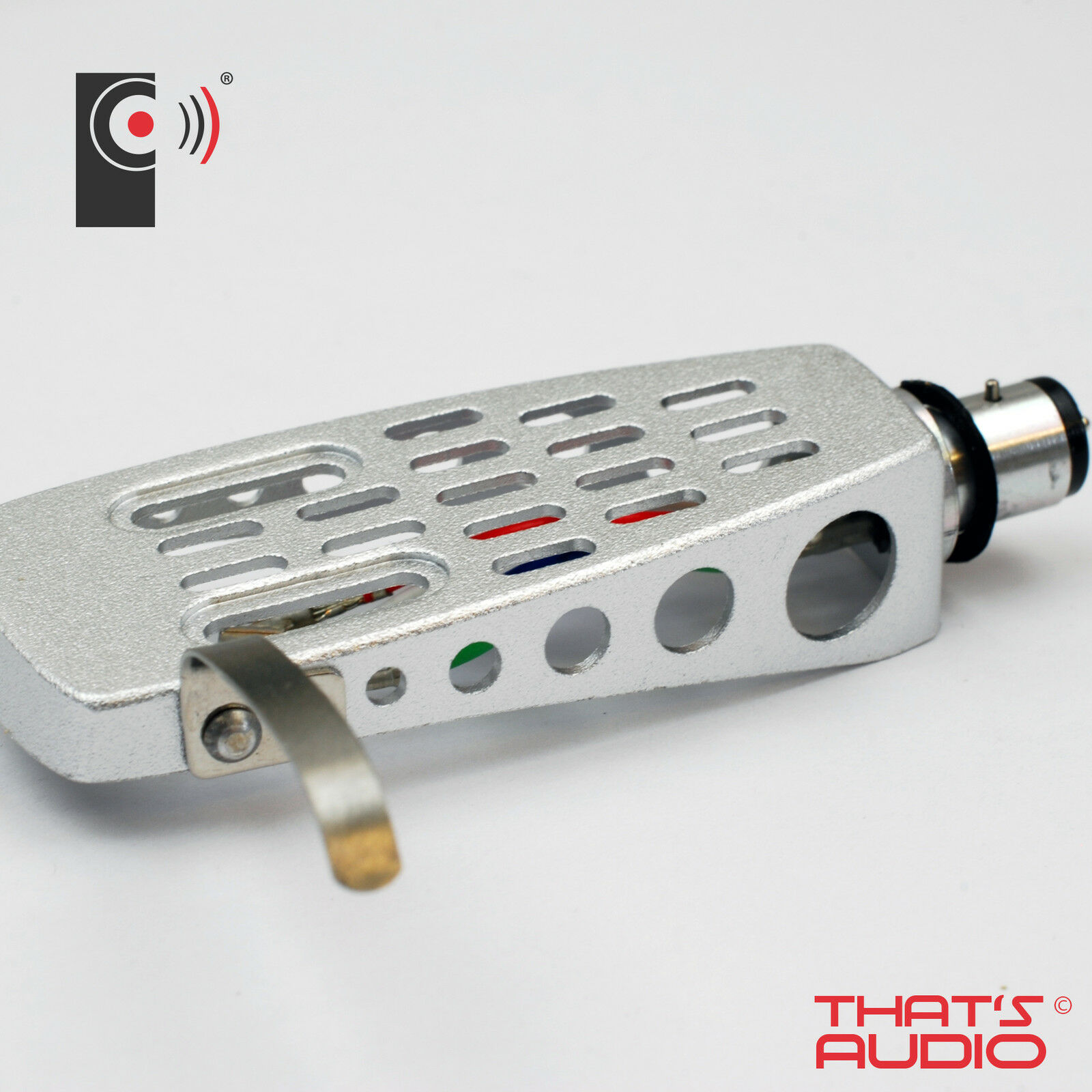 SILVER Metal SME Style Headshell (HS12) | THAT'S AUDIO!