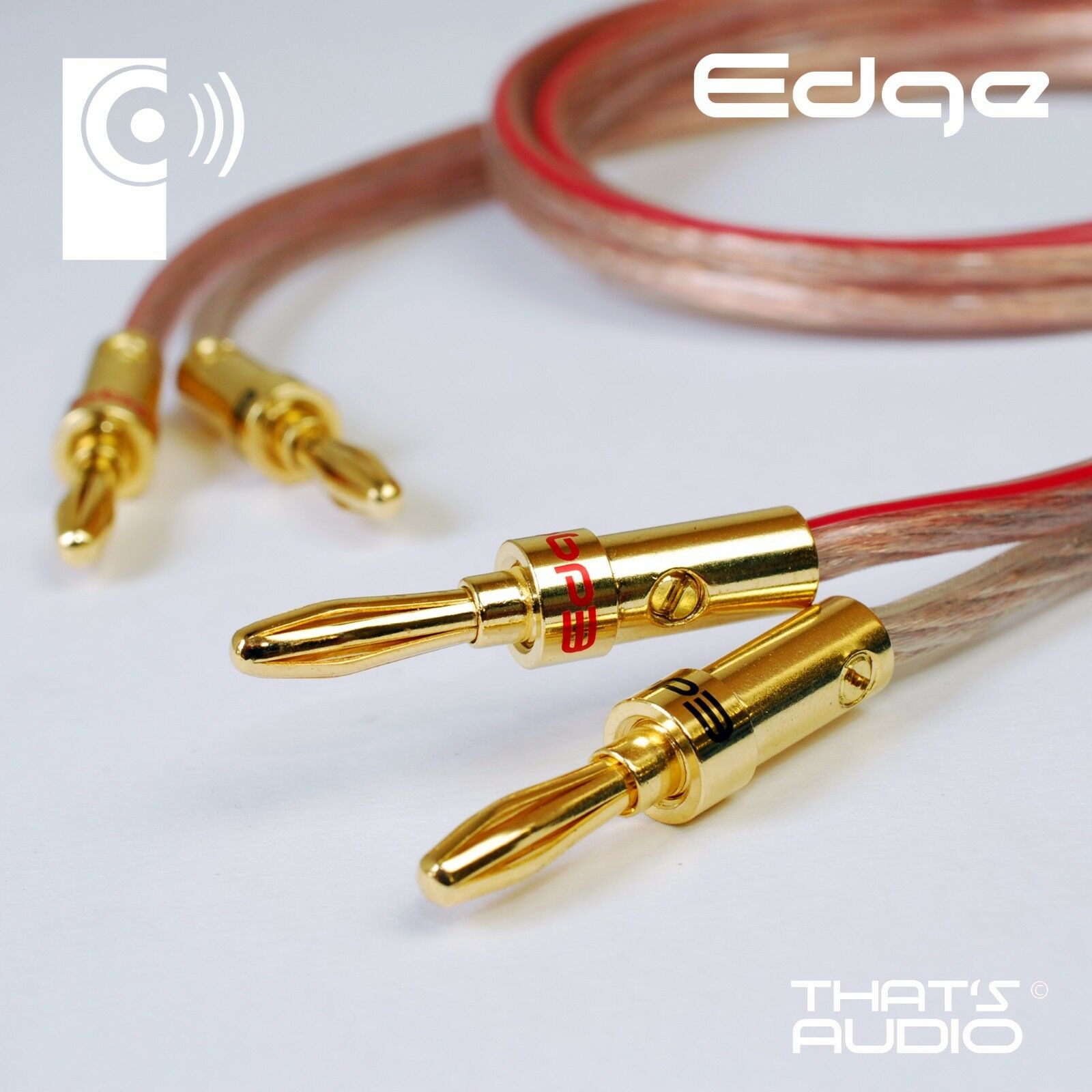 EDGE CUSTOM Made Speaker Cables (Area 2.5mm Length 2m) | THAT'S AUDIO!