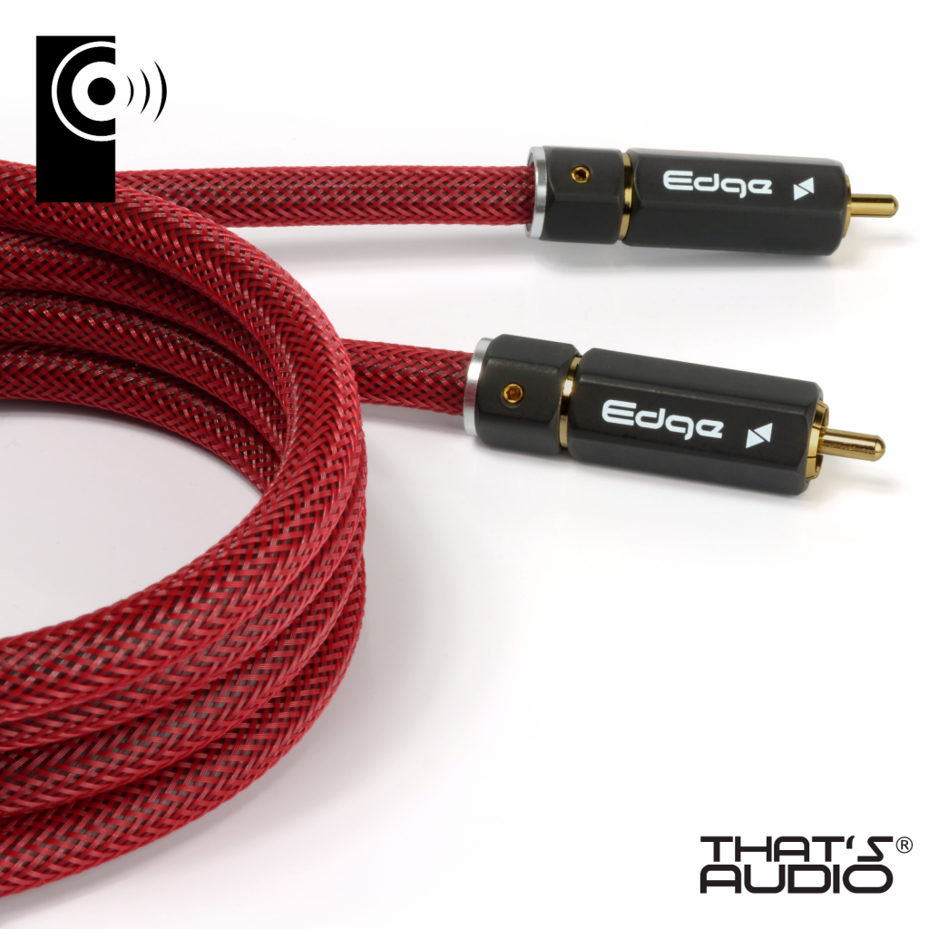 EDGE RCA Interconnects (Male to Male) Pair of 2m RED cables | THAT'S AUDIO!