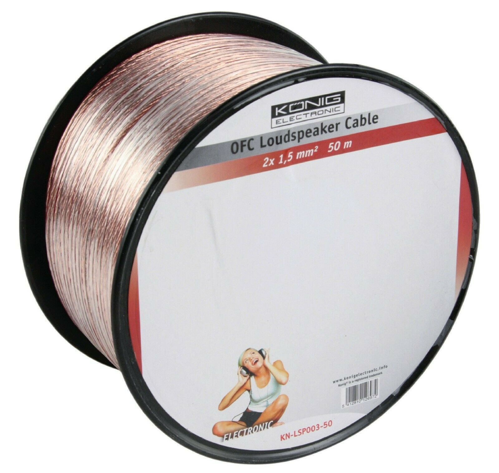 SPEAKER CABLE: OFC 0.75mm (18AWG) 50m Reel | THAT'S AUDIO!